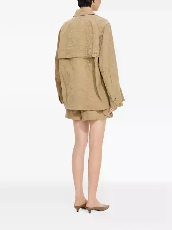 JNBY Floral-embroidered Shorts - Neutrals