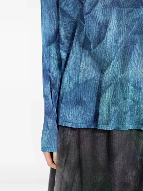 JNBY Psychedelic Long Sleeve T-shirt - Blue