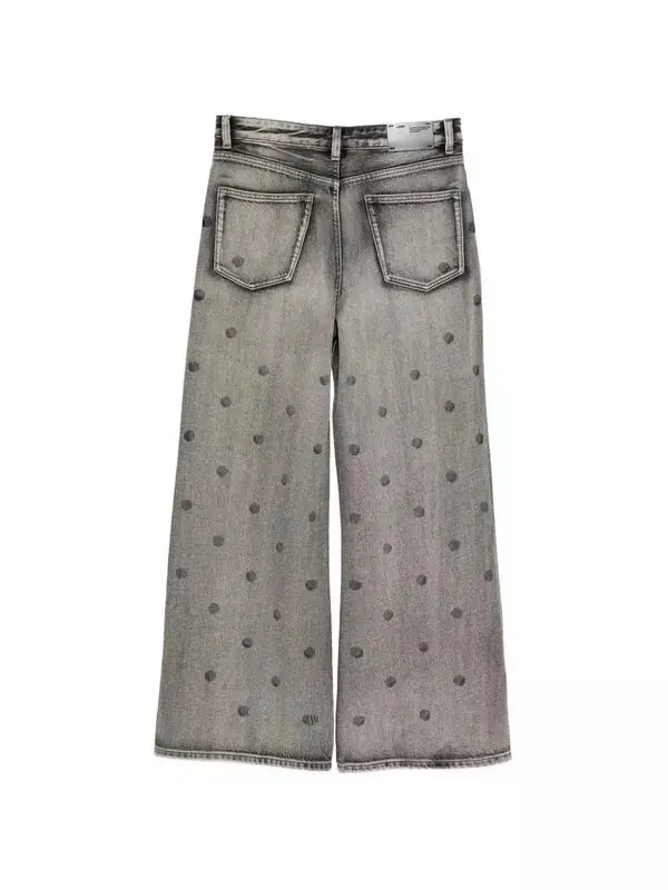 JNBY Polka-dot Wide-leg Jeans