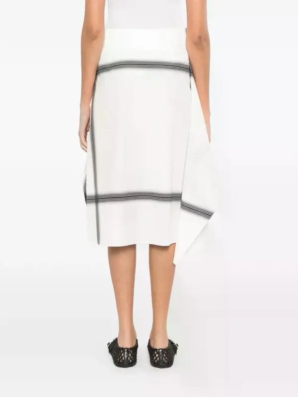 LESS Striped Asymmetric Skirt