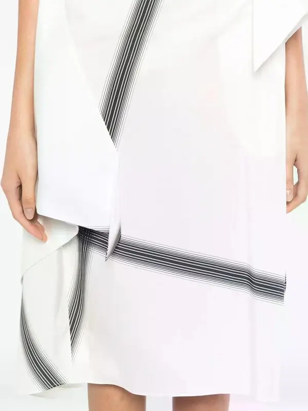 LESS Striped Asymmetric Skirt