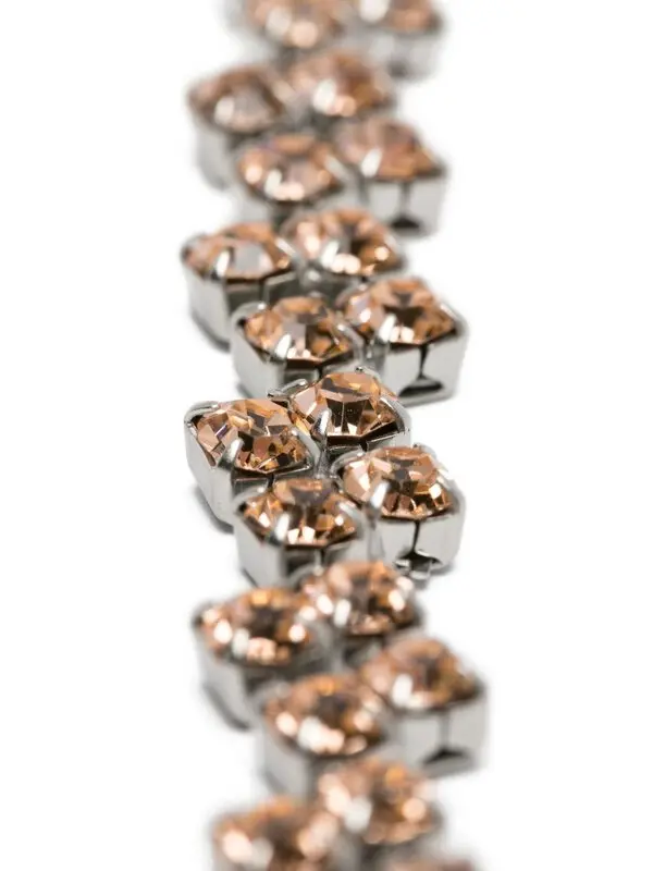FORTE_FORTE Crystal Pendent Earrings - Silver