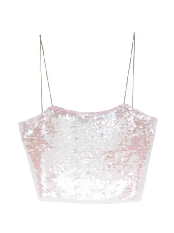 FORTE_FORTE Sequined Top - Pink
