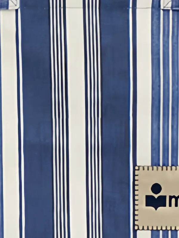Isabel Marant Étoile Yenky Zipped Cotton Tote - Blue