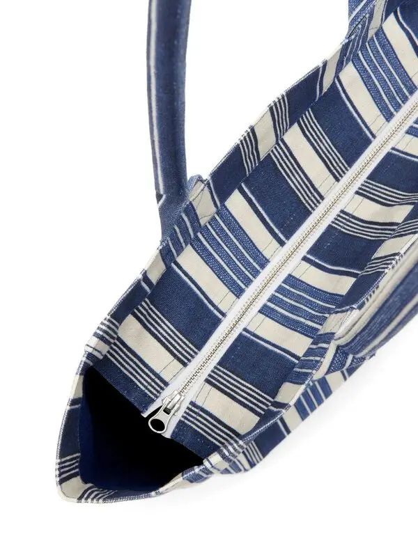 Isabel Marant Étoile Yenky Zipped Cotton Tote - Blue