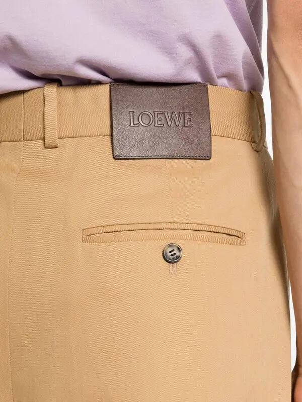 Loewe Cotton Trousers - Beige
