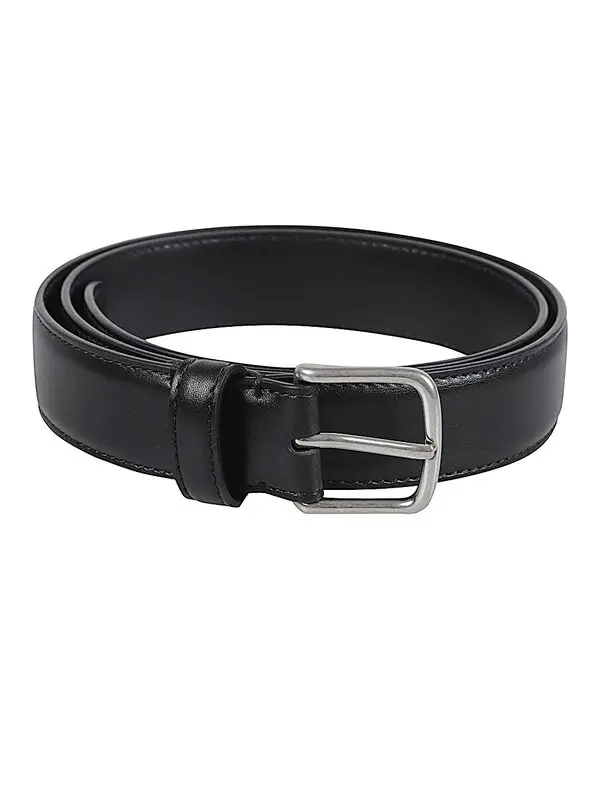 THE ROW Leather Belt - Black