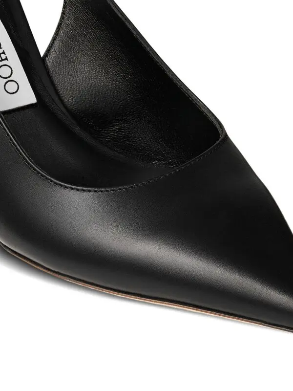 JIMMY CHOO Love Leather Slingback Pumps - Black