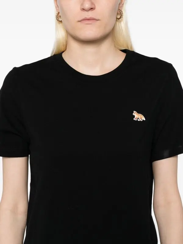 Maison Kitsuné Baby Fox Cotton T-shirt - Black