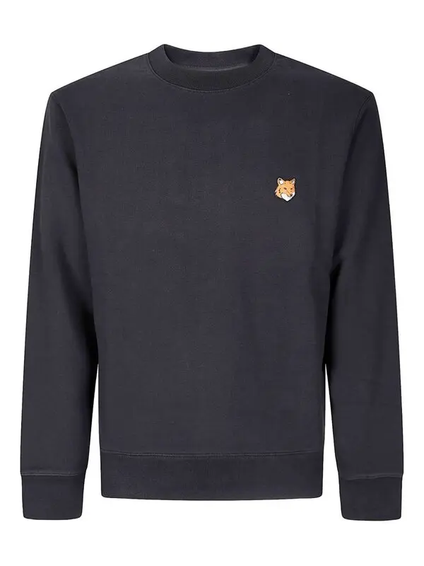 Maison Kitsuné Fox Head Cotton Sweatshirt - Black