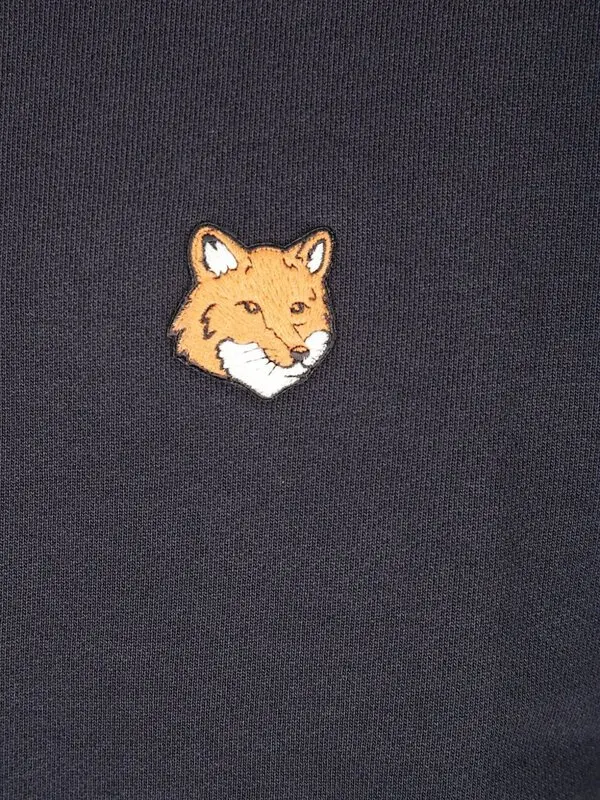 Maison Kitsuné Fox Head Cotton Sweatshirt - Black