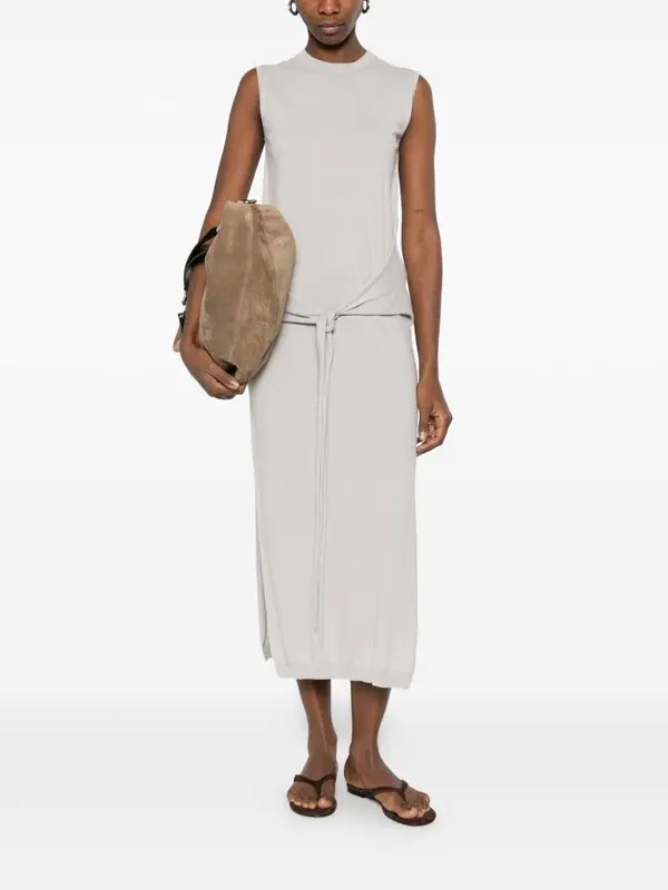 LEMAIRE Cotton Knotted Dress - Beige