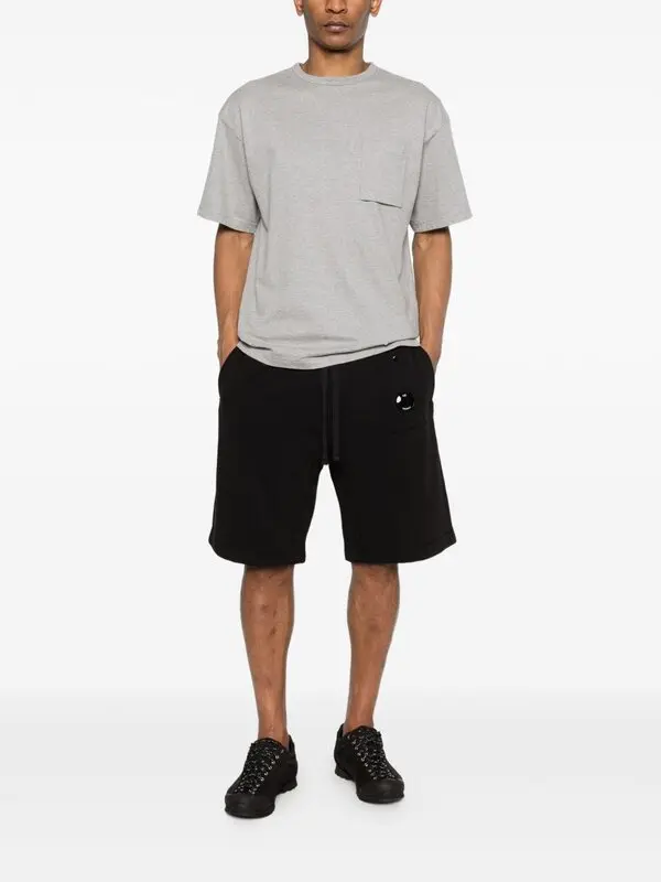 C.P. COMPANY Cotton Jogging Bermuda Shorts - Black