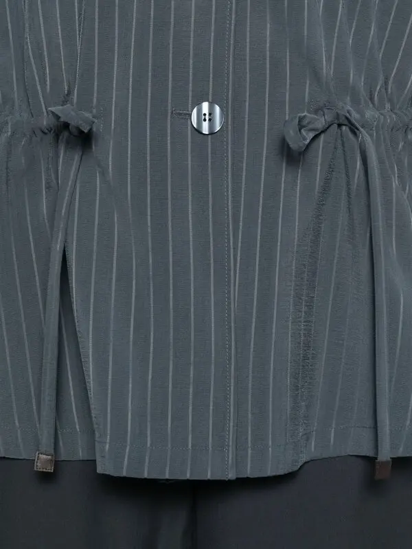 Emporio Armani Pinstriped Jacket - Grey