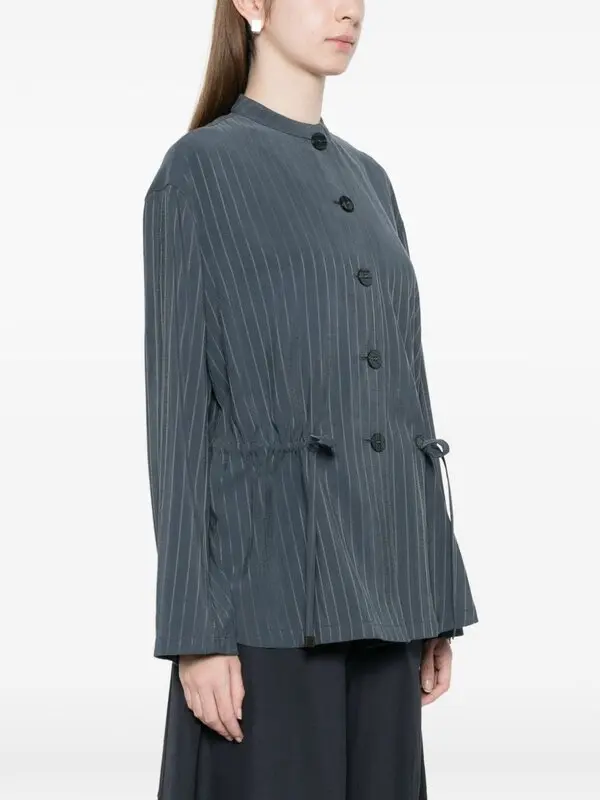 Emporio Armani Pinstriped Jacket - Grey