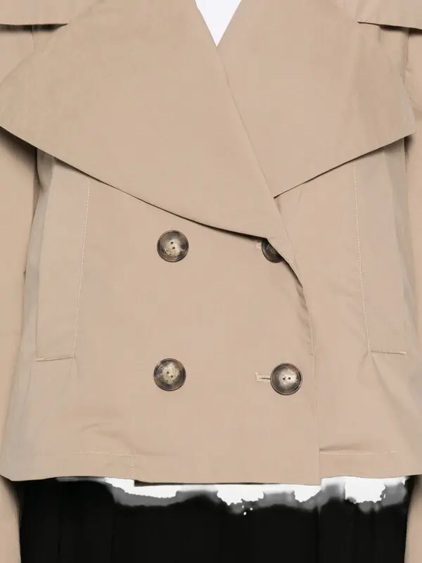 Emporio Armani Cotton Double-breasted Jacket - Beige
