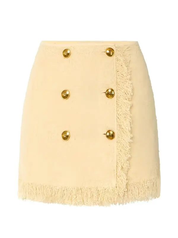 Elisabetta Franchi Cotton Skirt - White