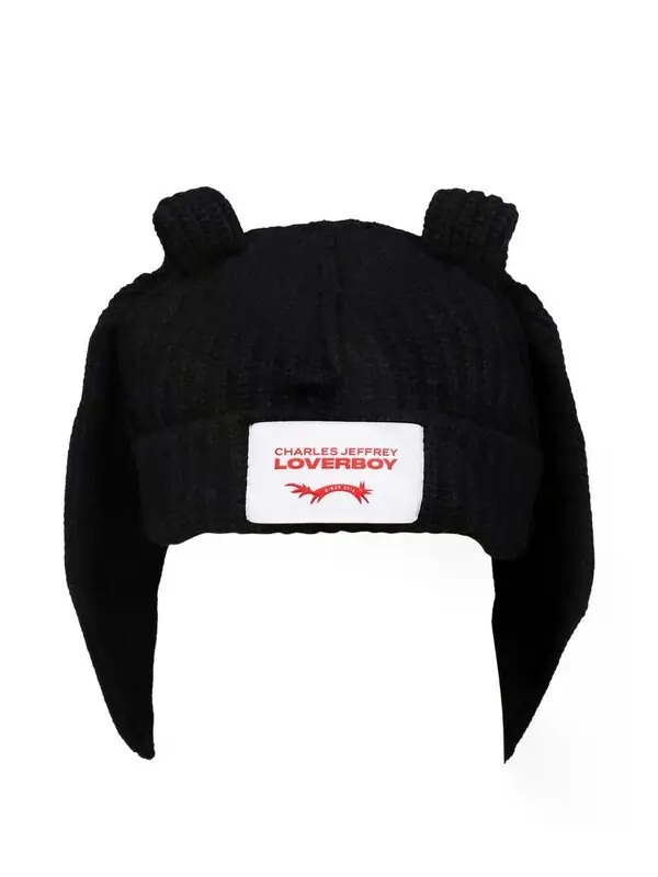 CHARLES JEFFREY Rabbit-ear Hat - Black