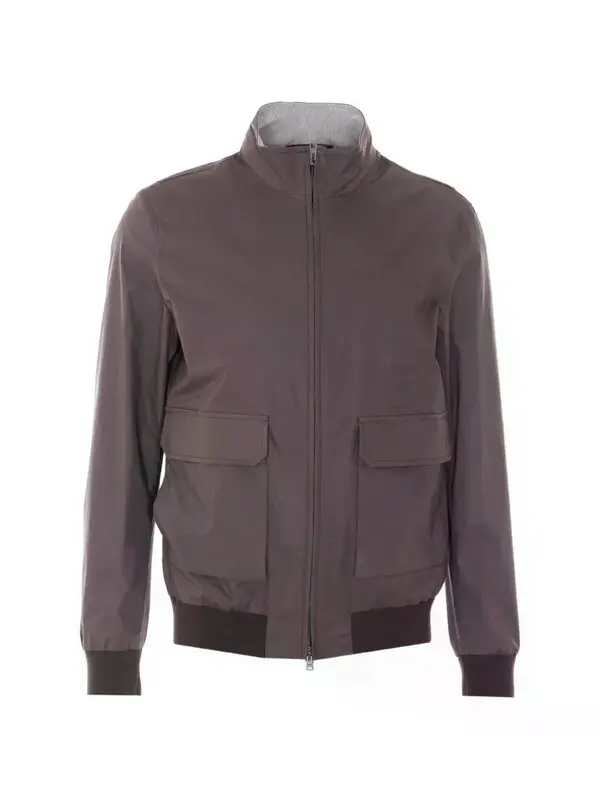 Herno Zip High-neck Jacket - Brown