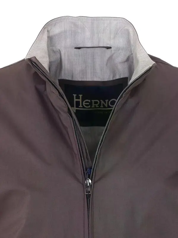 Herno Zip High-neck Jacket - Brown