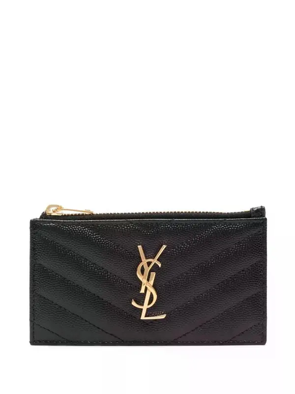 Saint Laurent Cassandre Leather Card Holder