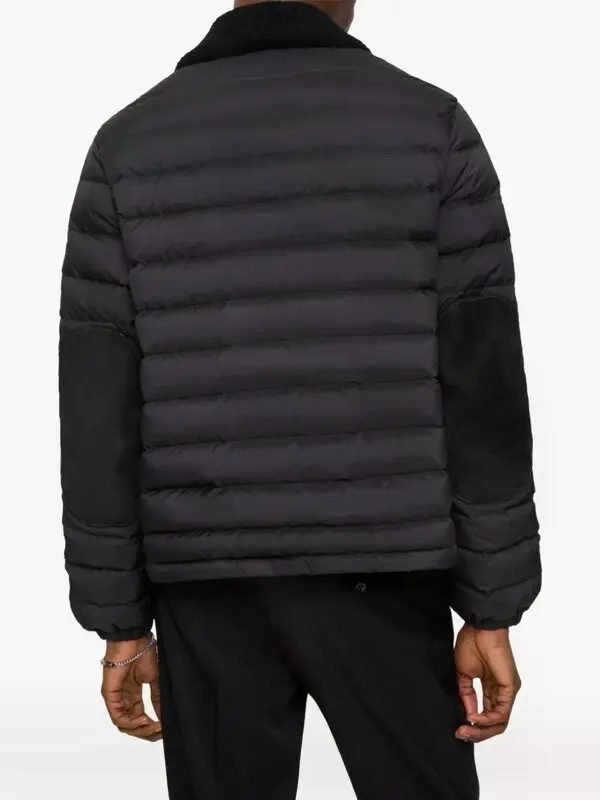 Burberry Equestrian Shearling Nylon Puffer Jacket