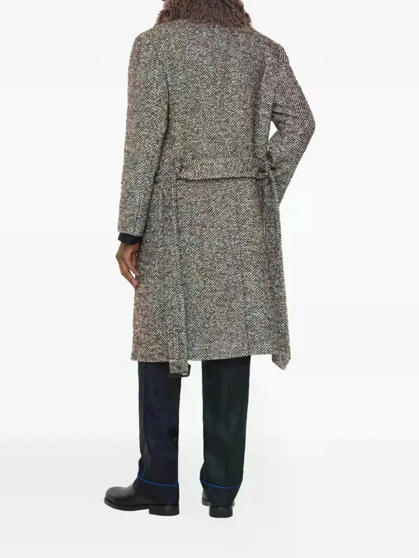 Burberry Wool Mohair Blend Tailored Coat