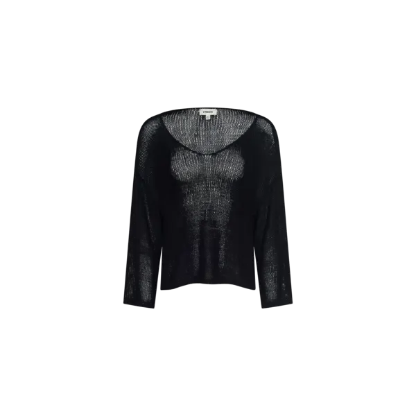 L'Agence Ethan Knit Pullover - Black