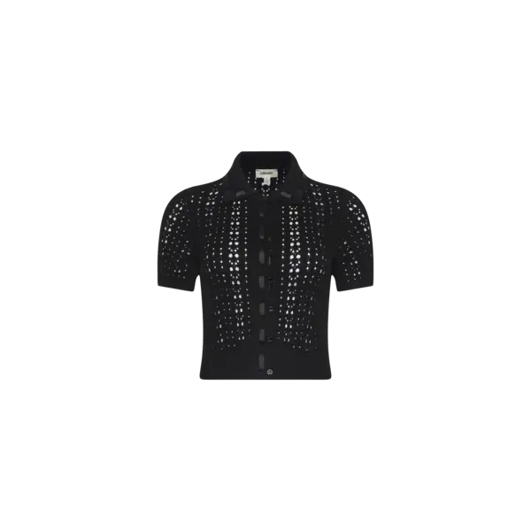 L'AGENCE Ninette Knit Top - Black