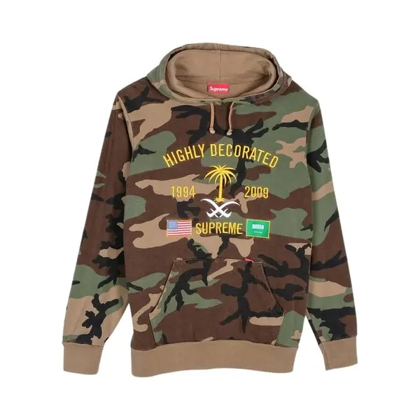 Supreme Highly Decorated Camo Hoodie