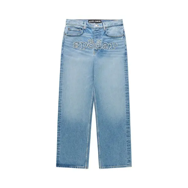 SP5DER Distressed Logo V3 Denim