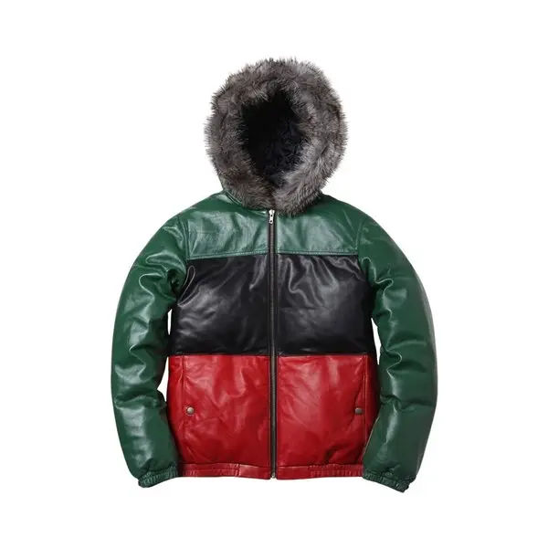 Supreme Leather Down Jacket