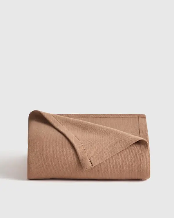 Quince Luxury Bed Blanket - Rust
