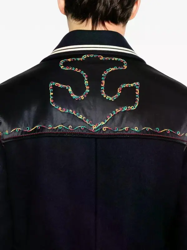 Valentino Garavani Double-breasted Embroidered Jacket