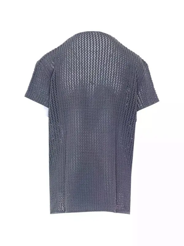 Fendi Open-knit Polo Top