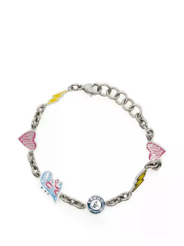 SPORT B. BY AGNÈS B. Logo Charm Bracelet - Silver