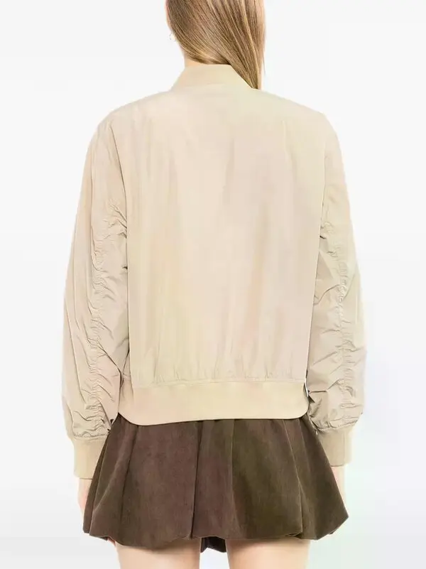 AGNES B. Dino Bomber Jacket - Neutrals
