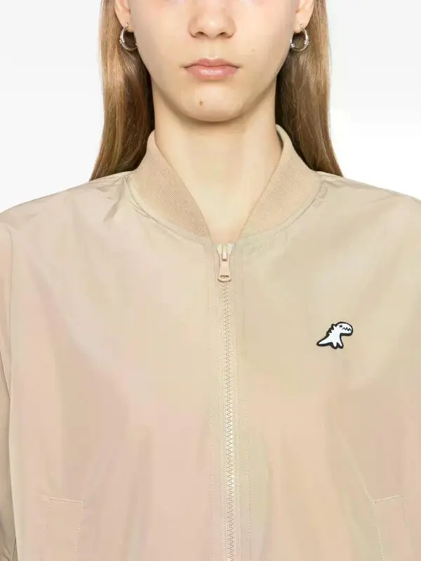 AGNES B. Dino Bomber Jacket - Neutrals