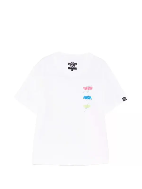 AGNES B. Logo-embossed T-shirt - White