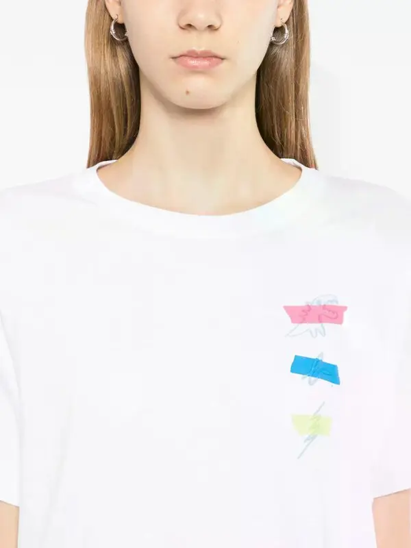 AGNES B. Logo-embossed T-shirt