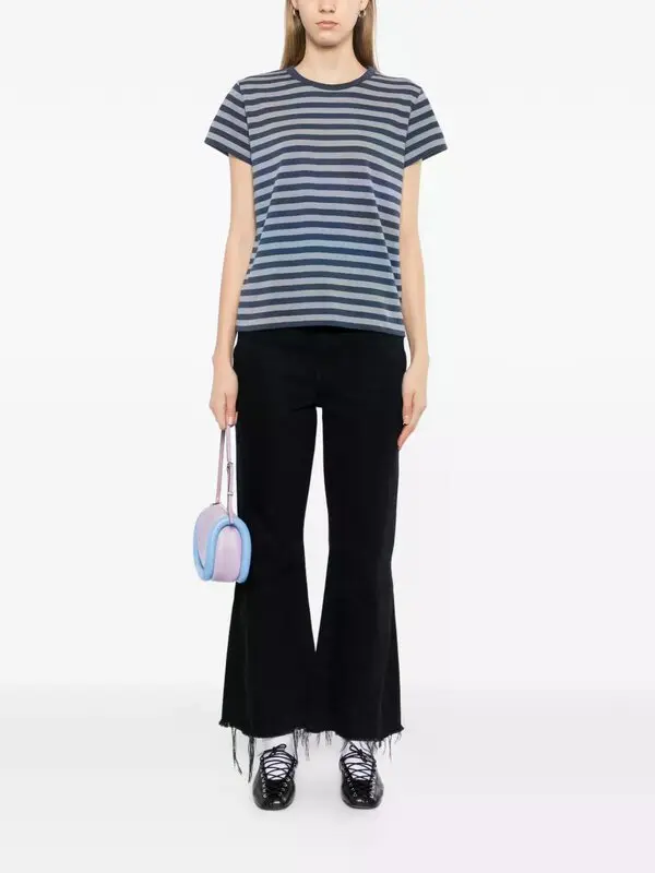 AGNES B. Striped Brando T-shirt - Blue