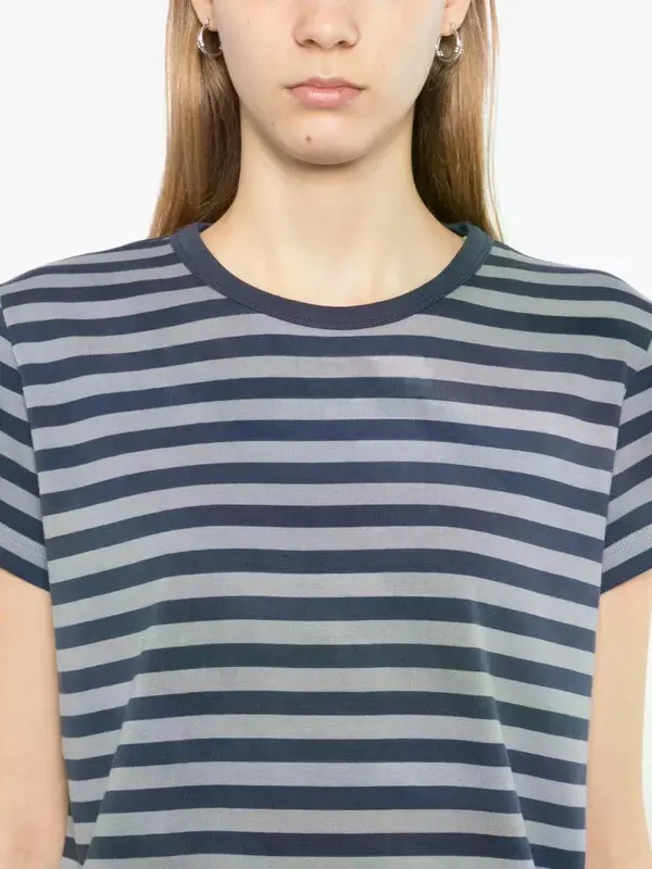 AGNES B. Striped Brando T-shirt - Blue
