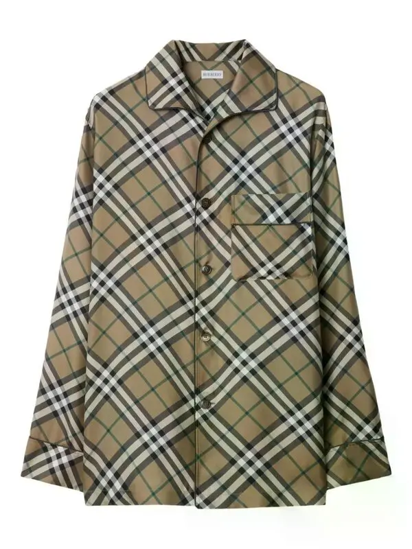 Burberry Check-print Pajama Shirt - Neutrals