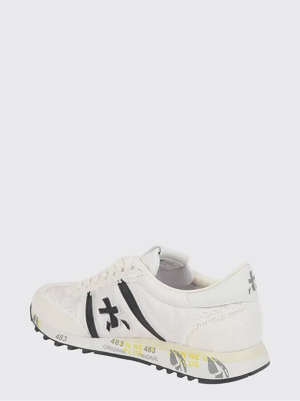 Premiata Lucy Cotton Twill And Nylon Sneakers - White
