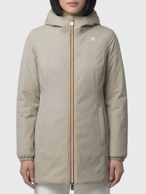 K-WAY Zip-up Hooded Jacket - Beige