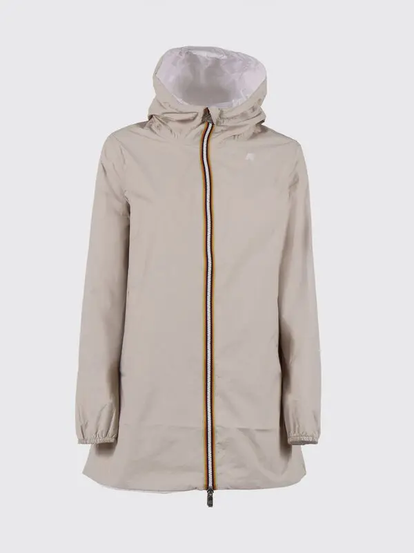K-WAY Zip-up Hooded Jacket - Beige