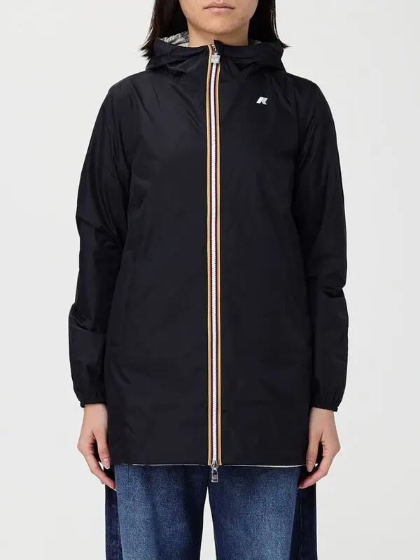 K-WAY Zip-up Hooded Jacket - Black