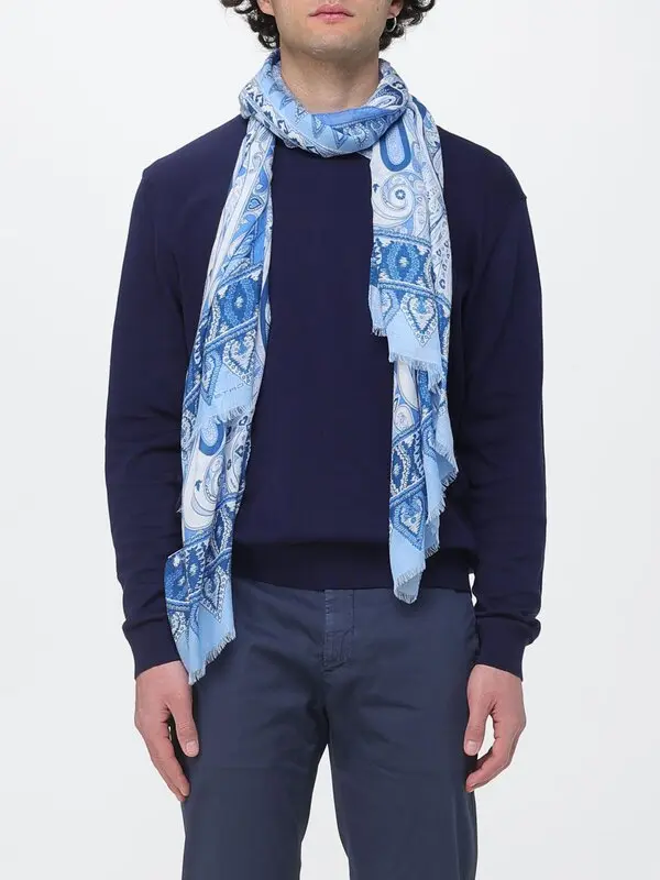 Etro Scarf - Gnawed Blue