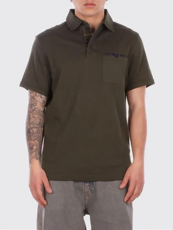 Barbour Cotton Polo Shirt - Green