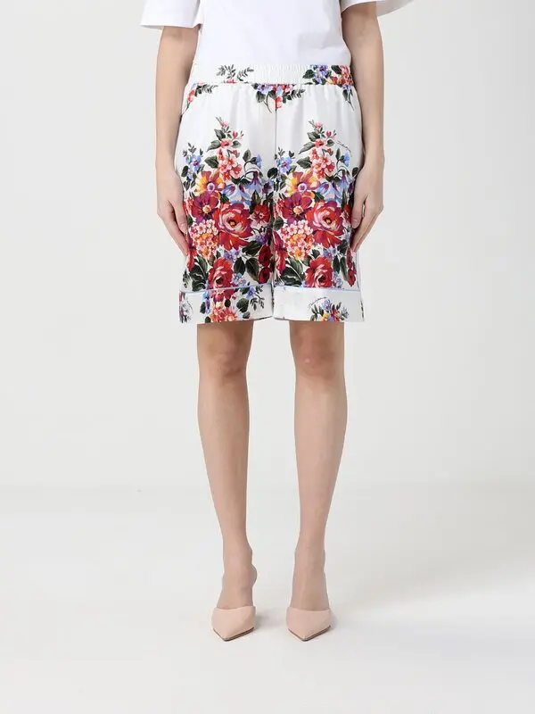 Dolce & Gabbana Floral Silk Shorts - Multicolor